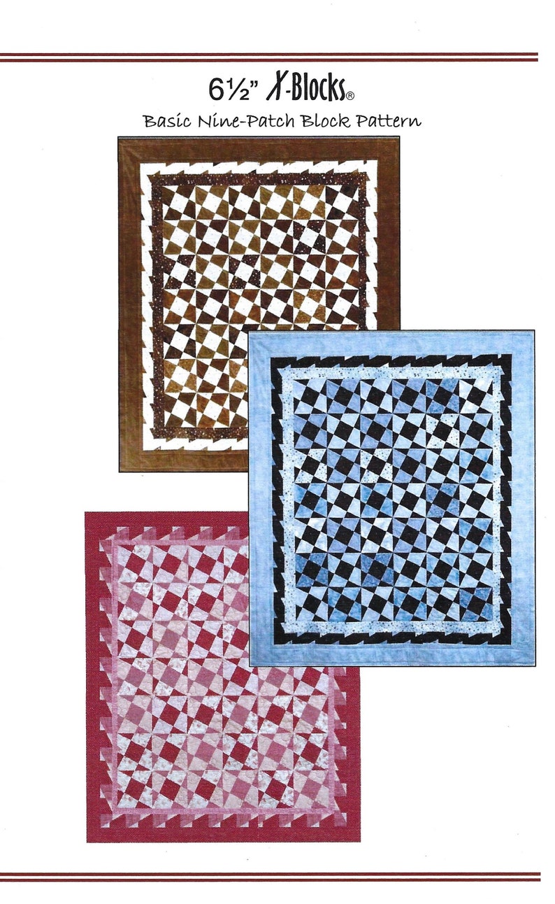 6-1/2 6.5 X-blocks Template | Etsy