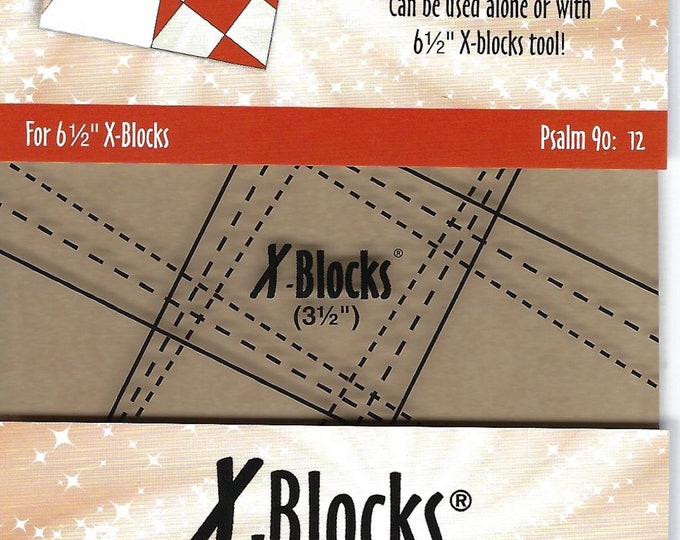 6.5" Mini X-blocks Template by Cactus Queen Quilt Co. | Quilting Ruler ...