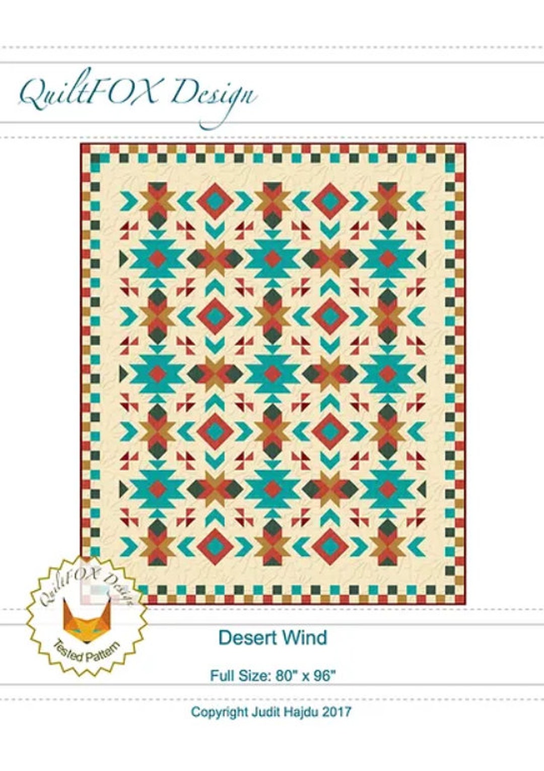 Desert Wind Quilt Pattern by Quiltfox Design domestic 1st Class ...