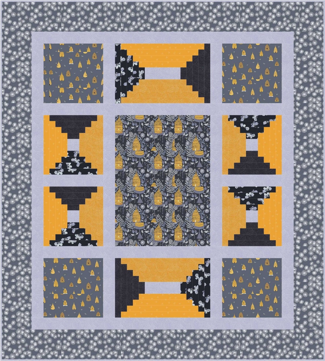 Center Court Quilt Pattern by Creative Sewlutions CS401 - Etsy