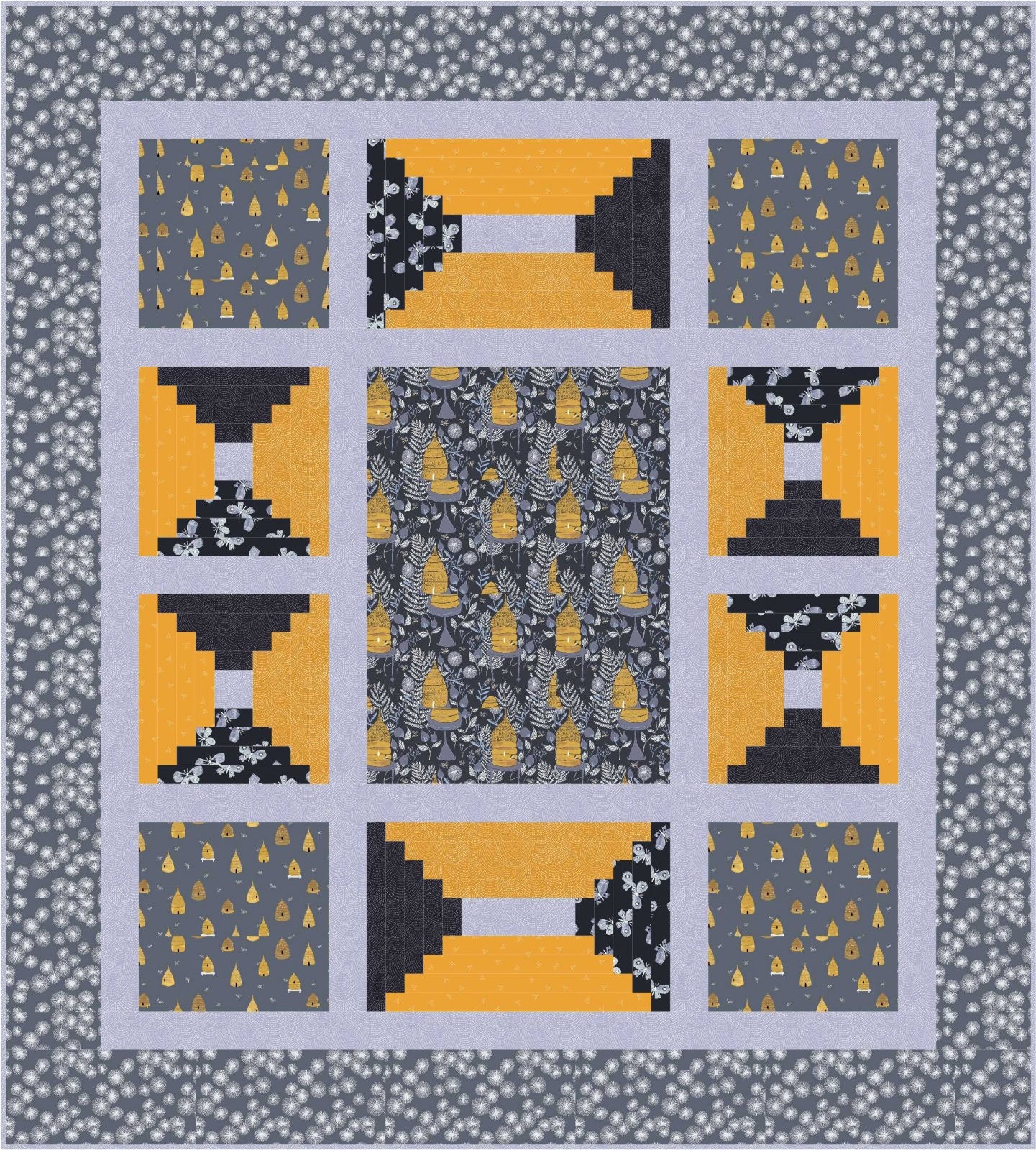 Center Court Quilt Pattern by Creative Sewlutions CS401 - Etsy