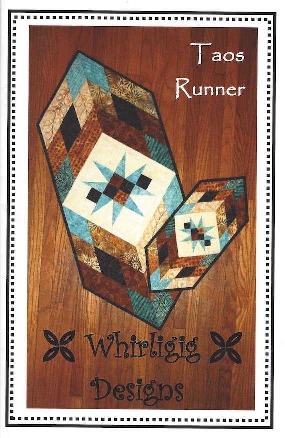 Taos Runner Quilt Pattern by Whirligig Designs WD-TR shipping - Etsy
