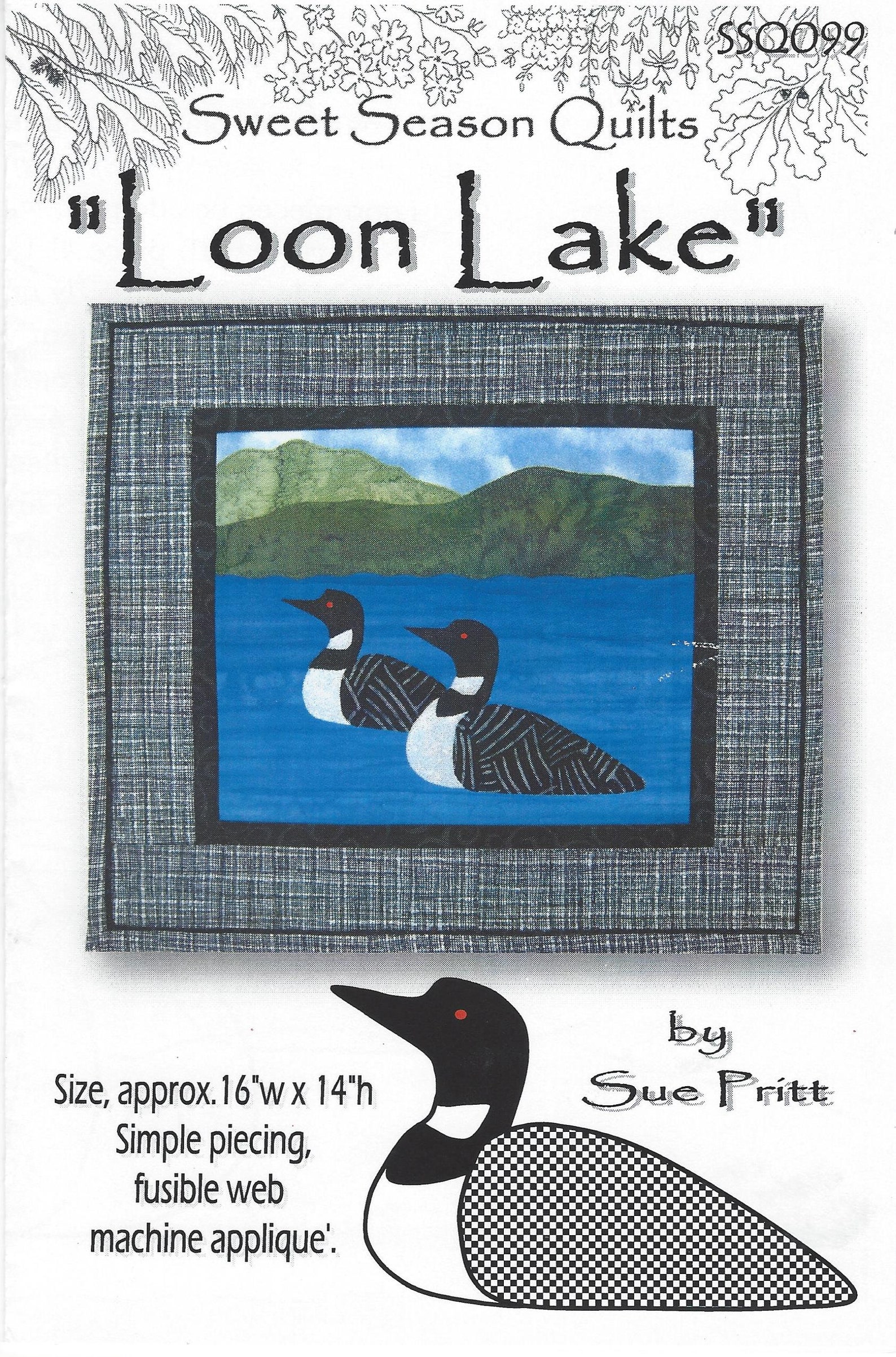 Loon Lake Wall Quilt Pattern by Sweet Seasons Quilts 99 - Etsy