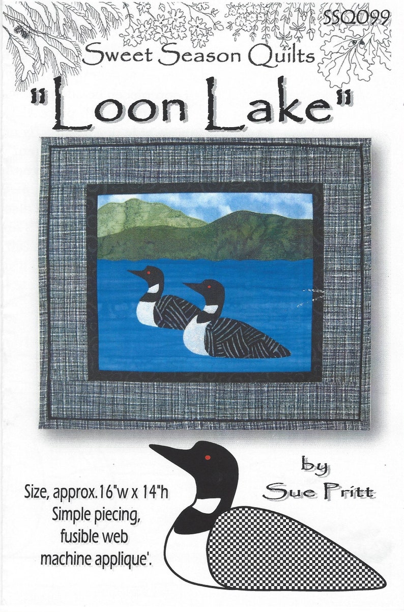Loon Lake Wall Quilt Pattern by Sweet Seasons Quilts 99 - Etsy