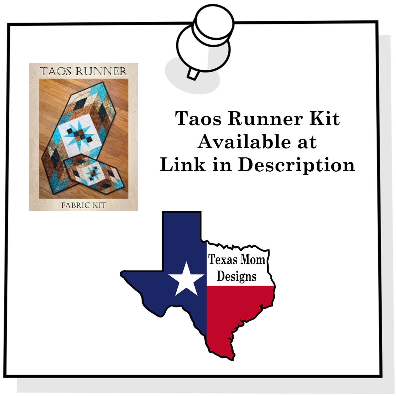 Taos Runner Quilt Pattern by Whirligig Designs WD-TR *domestic 1st ...