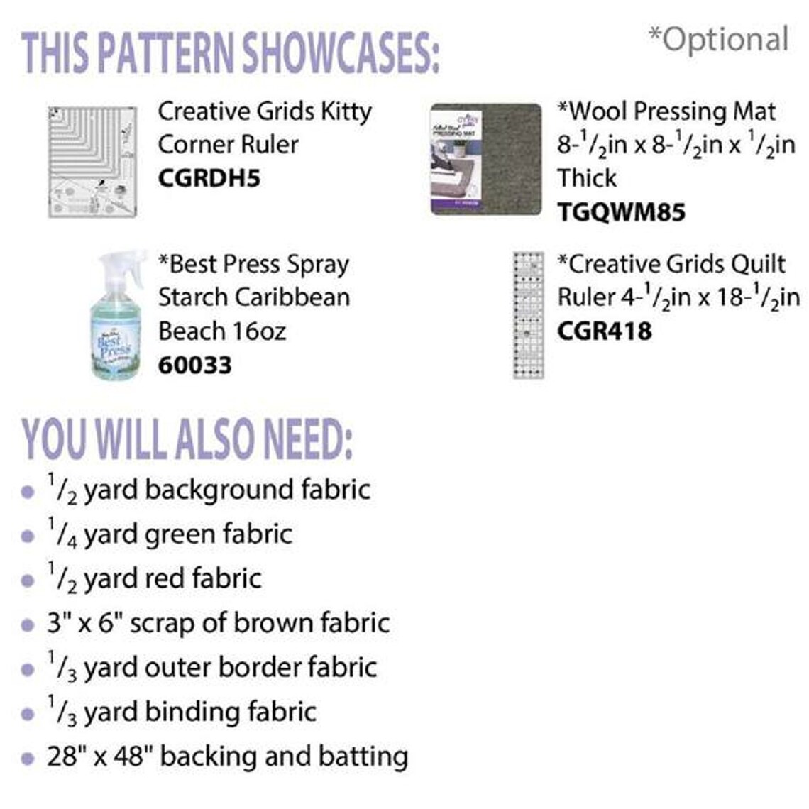 Evergreen Table Runner Pattern | First Class Shipping Only 2.94 | Cut ...