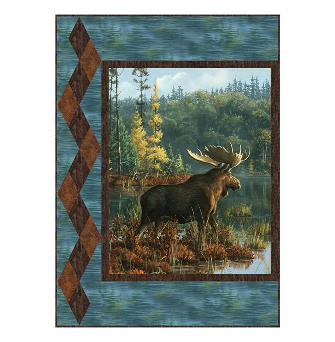 Northwood Naturescapes Wildlife Fabric Panel by Hautman Brothers for ...