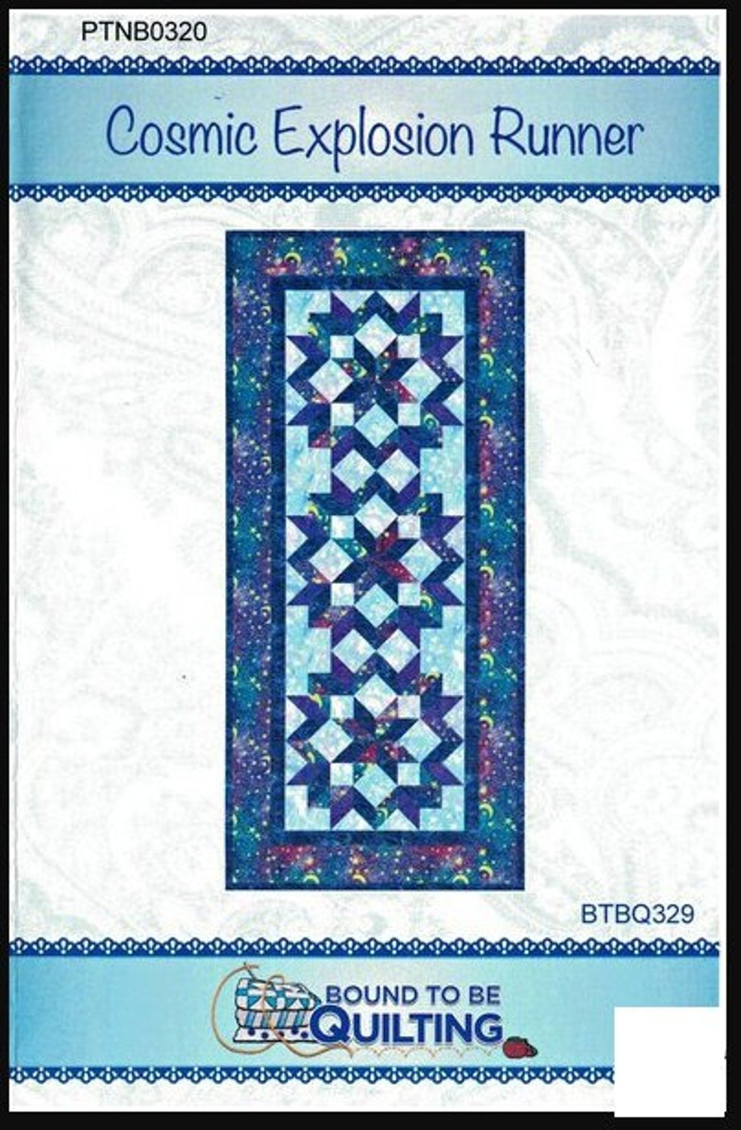 Cosmic Explosion Runner Quilt Pattern by Bound to Be Quilting *domestic ...