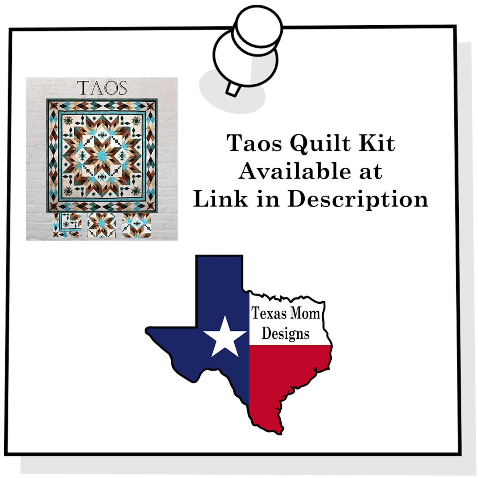 Taos Quilt Pattern Designed by Chris Hoover From Whirligig Designs - Etsy