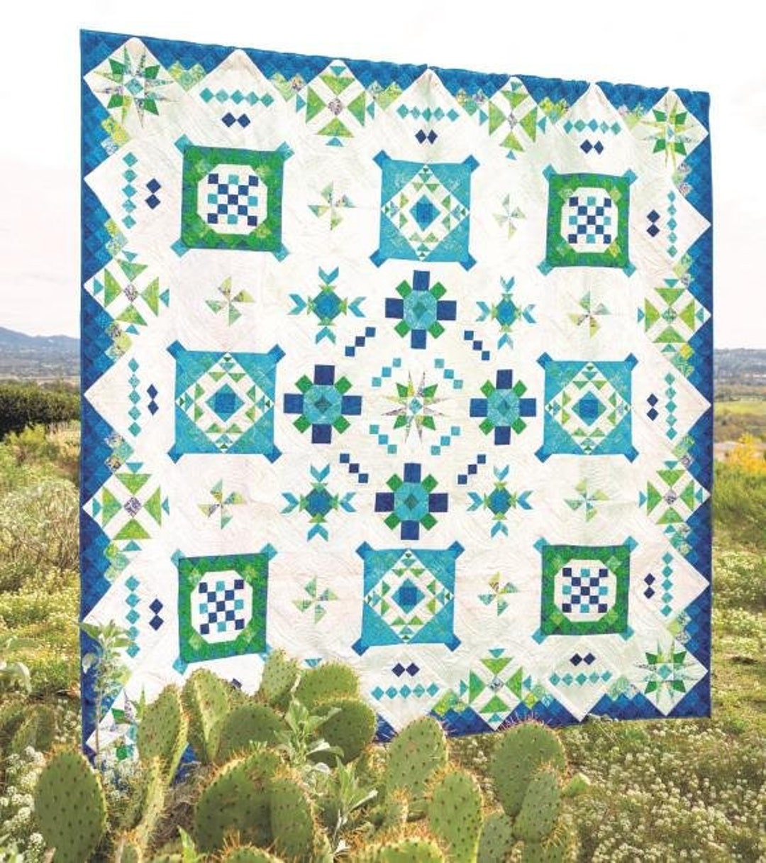 Sea Islands Quilt Kit With BOM Quilt Pattern by Whirligig Designs and ...