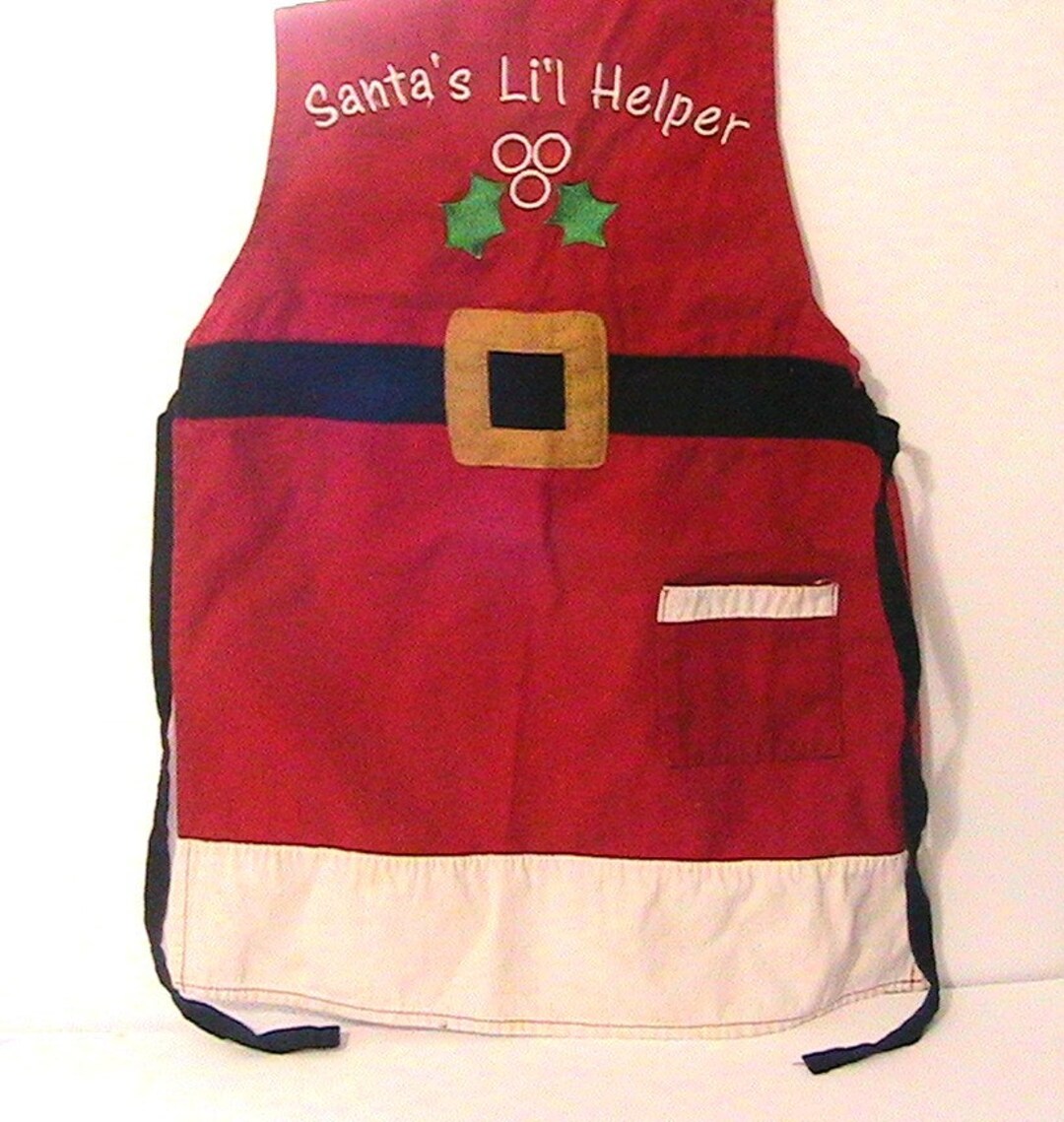 Apron, Girls Santa's Christmas Apron, Santa's Little Helper Apron - Etsy