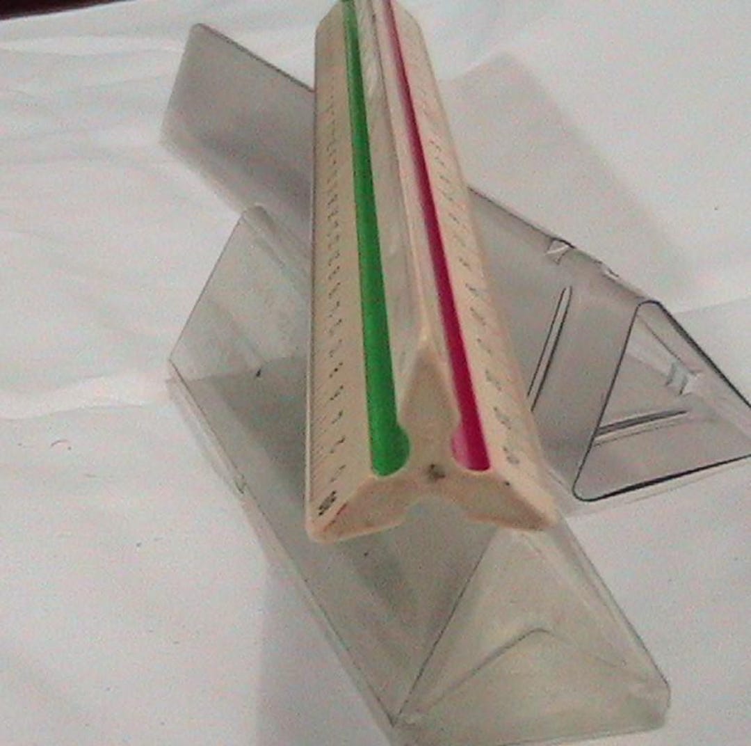 Ruler, Alvin Vintage Triangle Engineer Ruler, W. Germany - Etsy