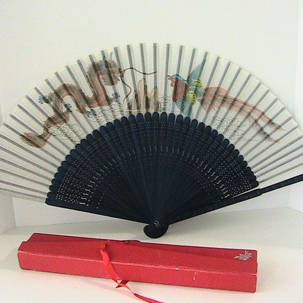 Vintage Hand Fan - Etsy