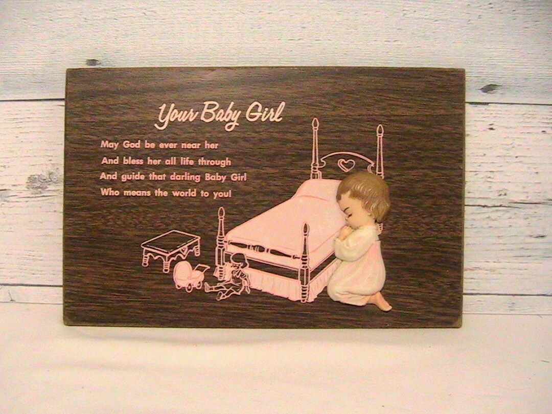 Baby Girl Wall Plaque, Girl Poem Plaque - Etsy