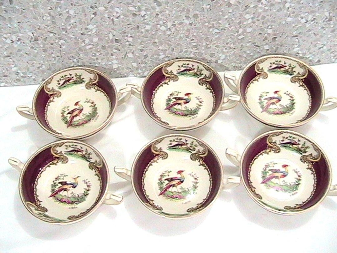 Bowls, Vintage Myott Staffordshire England Bullion Cream Soup Bowls ...