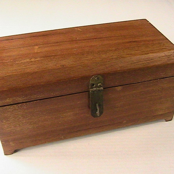 Wooden Lock Box and Key - Etsy
