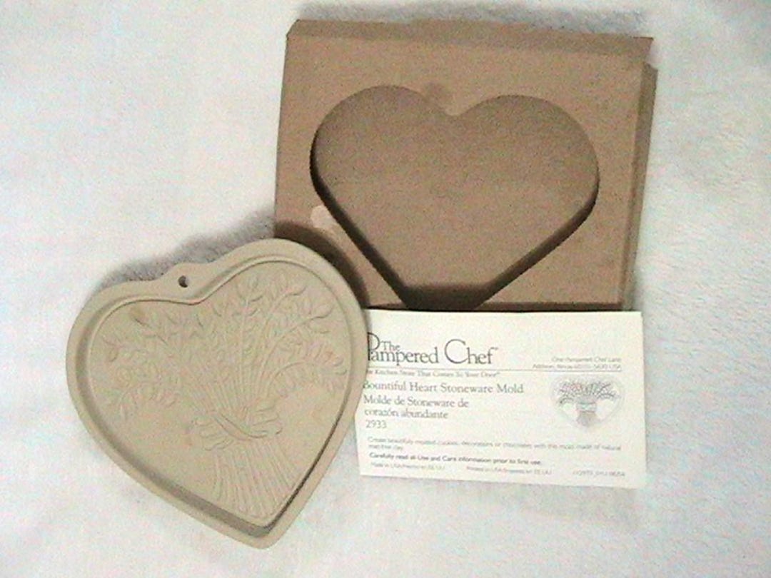 Pampered Chef Bountiful Heart Cookie Mold - Etsy