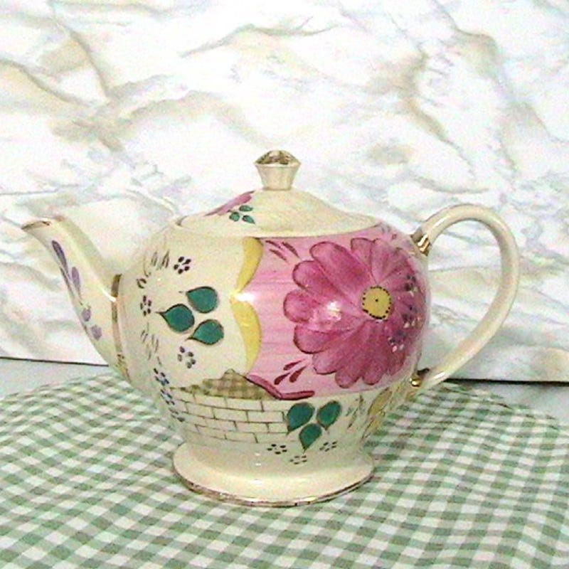Hand Painted Tea Pot - Etsy