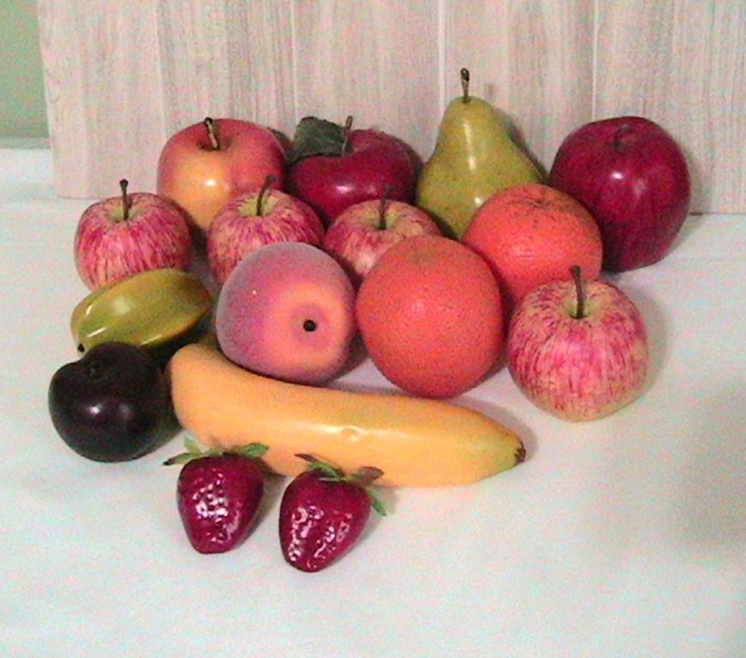 Vintage Faux Fruit Assortment, Life-like Fruit Lot - Etsy