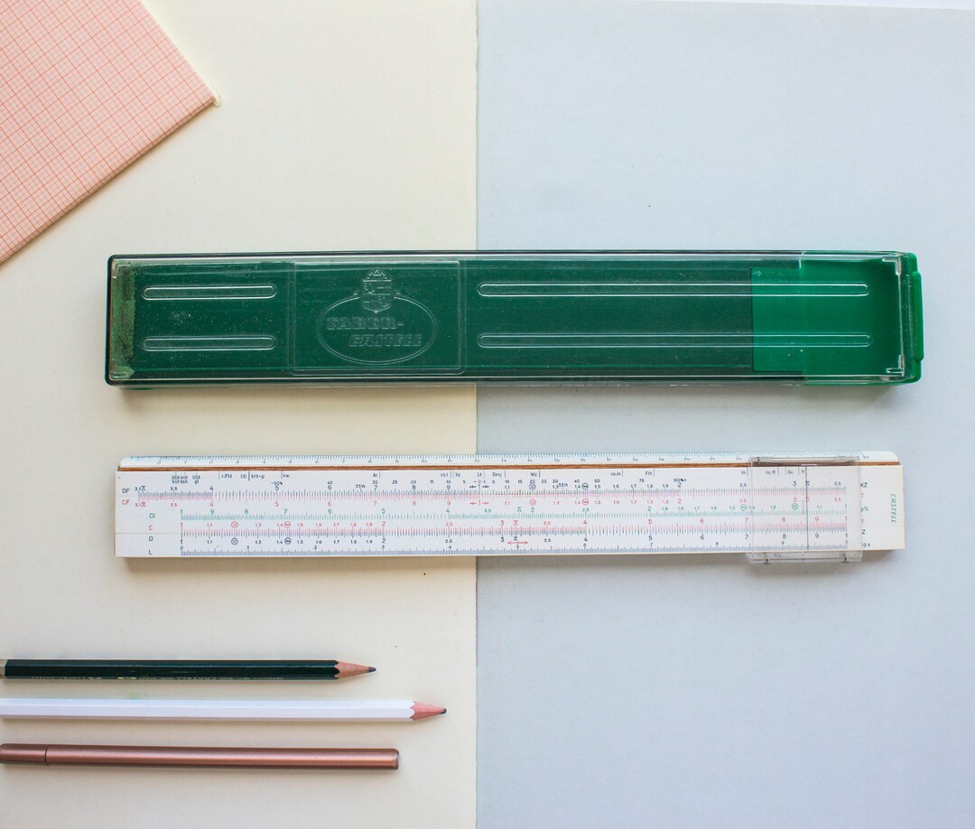 Vintage Castell 1/22 Slide Ruler, A.W. Faber Castell 1/22 Business ...