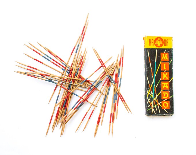 Vintage Mikado Game, German Mikado Board Game, Unique Vintage Wooden ...