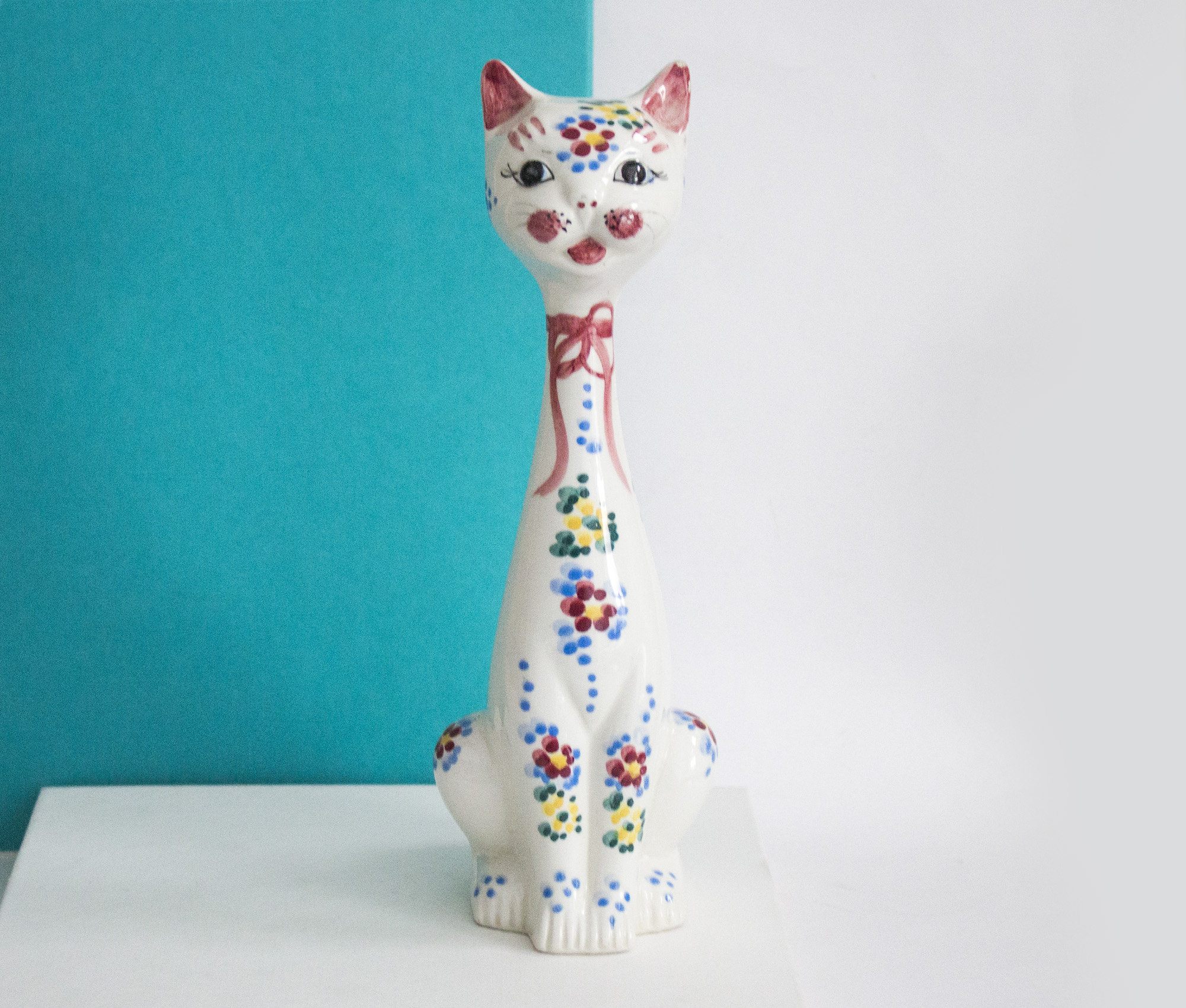 Vintage Italien Long Neck CAT Figurine Collectable Mid - Etsy