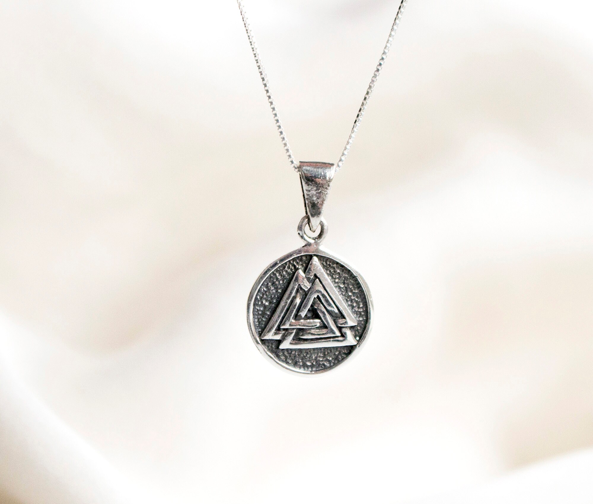 Norse Viking Valknut Necklace Hrungnir's Heart Pendant - Etsy