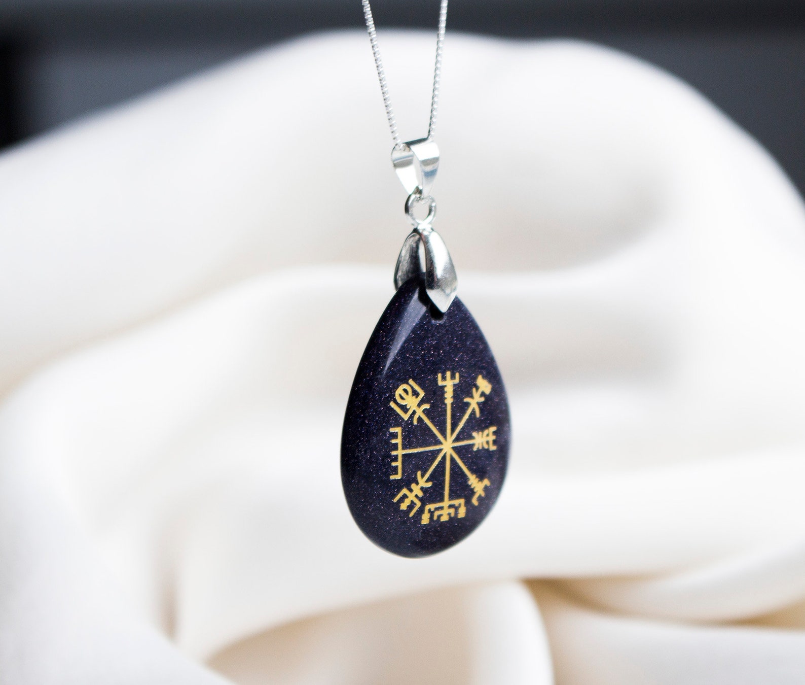 Norse Vegvisir Viking Jewelry Viking Runes Compass Tiger Eye - Etsy