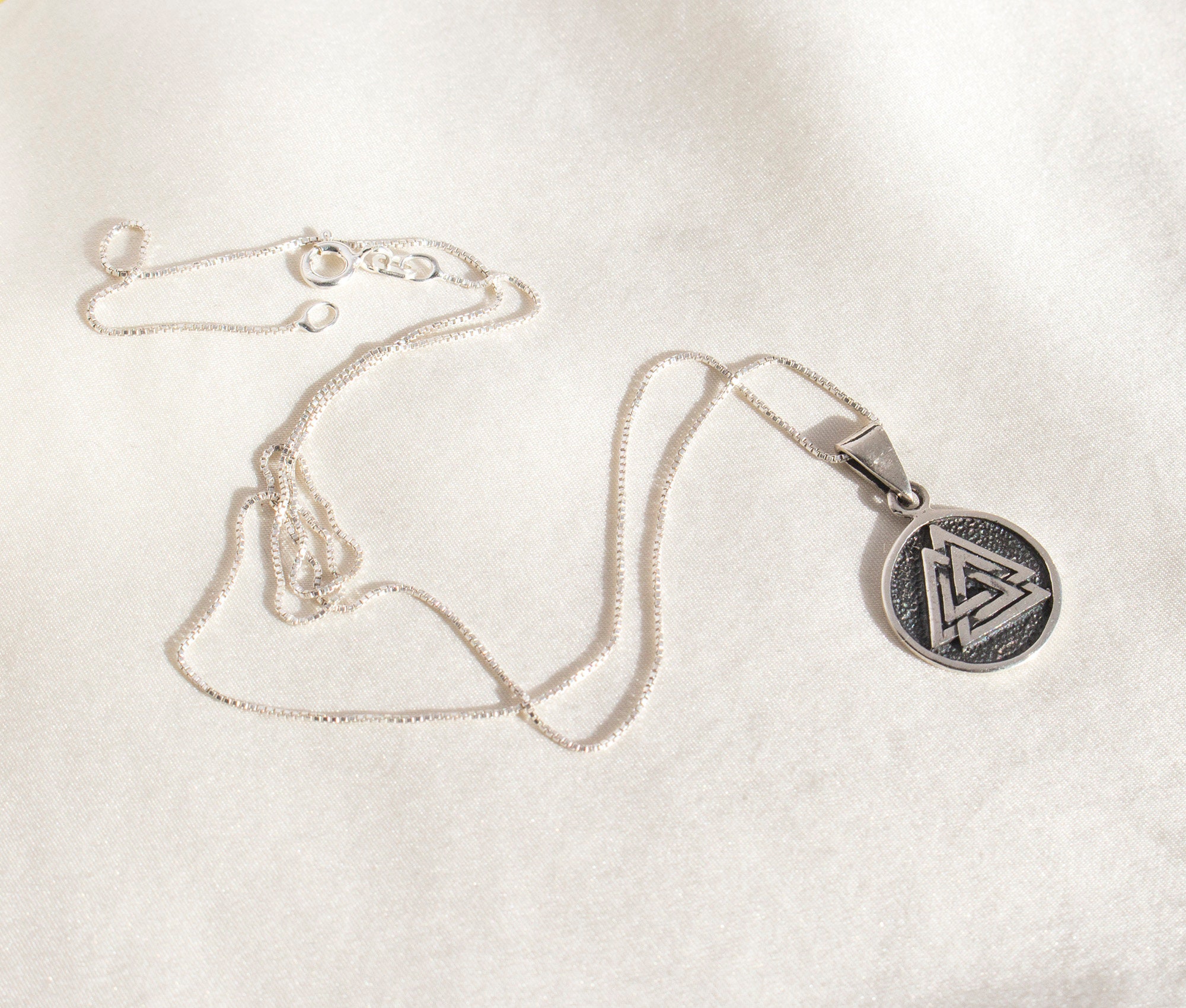 Norse Viking Valknut Necklace Hrungnir's Heart Pendant - Etsy