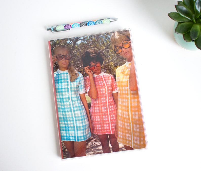 Vintage 60s Style Journal Twiggy Style Retro Note Book Retro - Etsy
