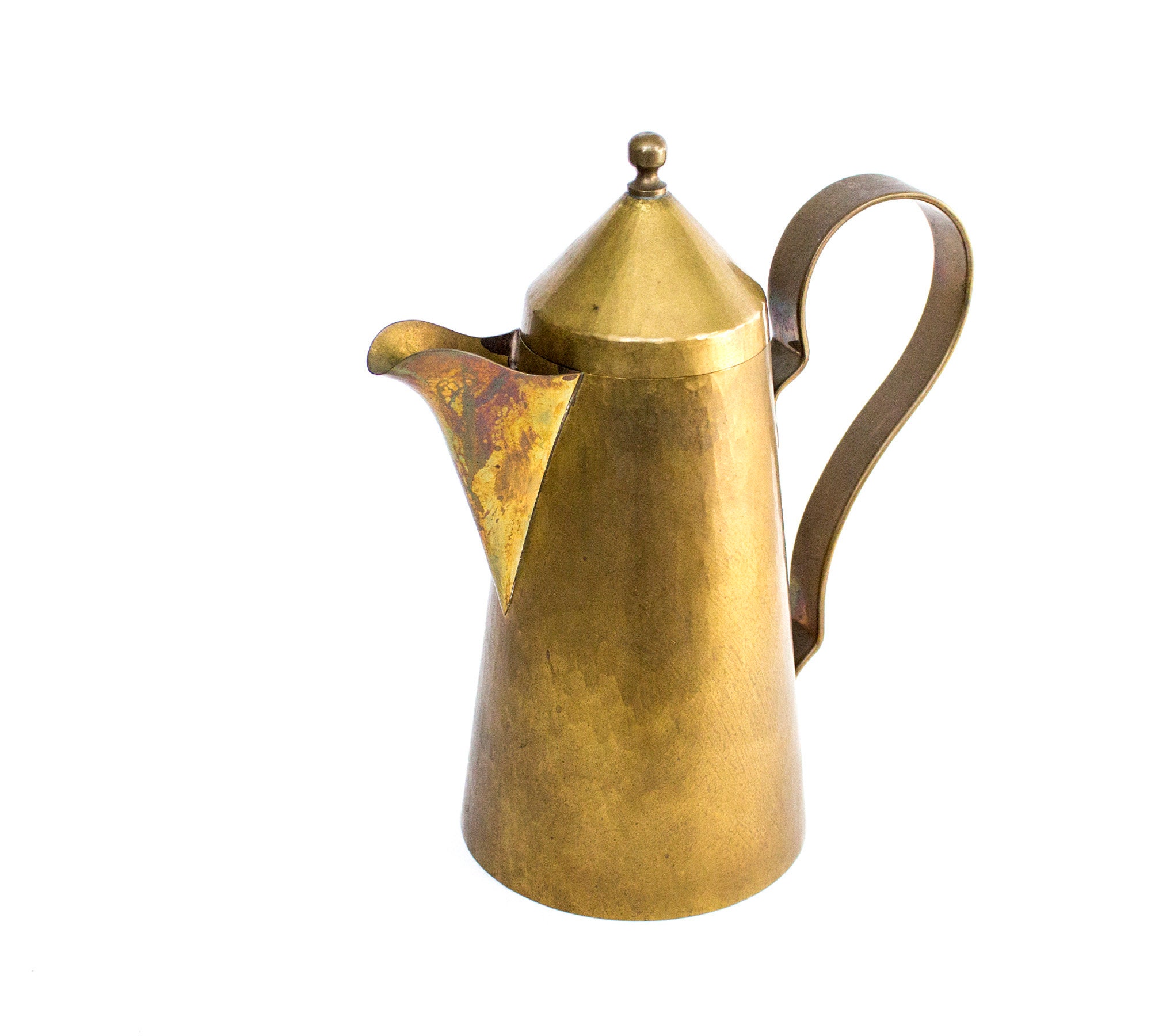 Vintage Mid Century Brass Jug Solid Brass Pitcher Christmas - Etsy