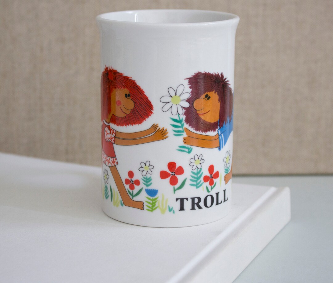 Vintage Trolls by Heidi Lange Mug, Heidi Lange Design Troll Mug, Cute ...