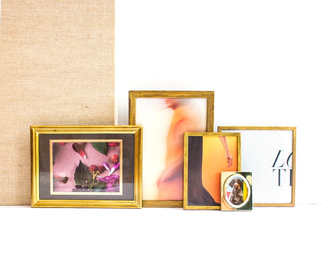 Vintage Scandinavian Brass Photo Frames Gold JYDEN Brass - Etsy