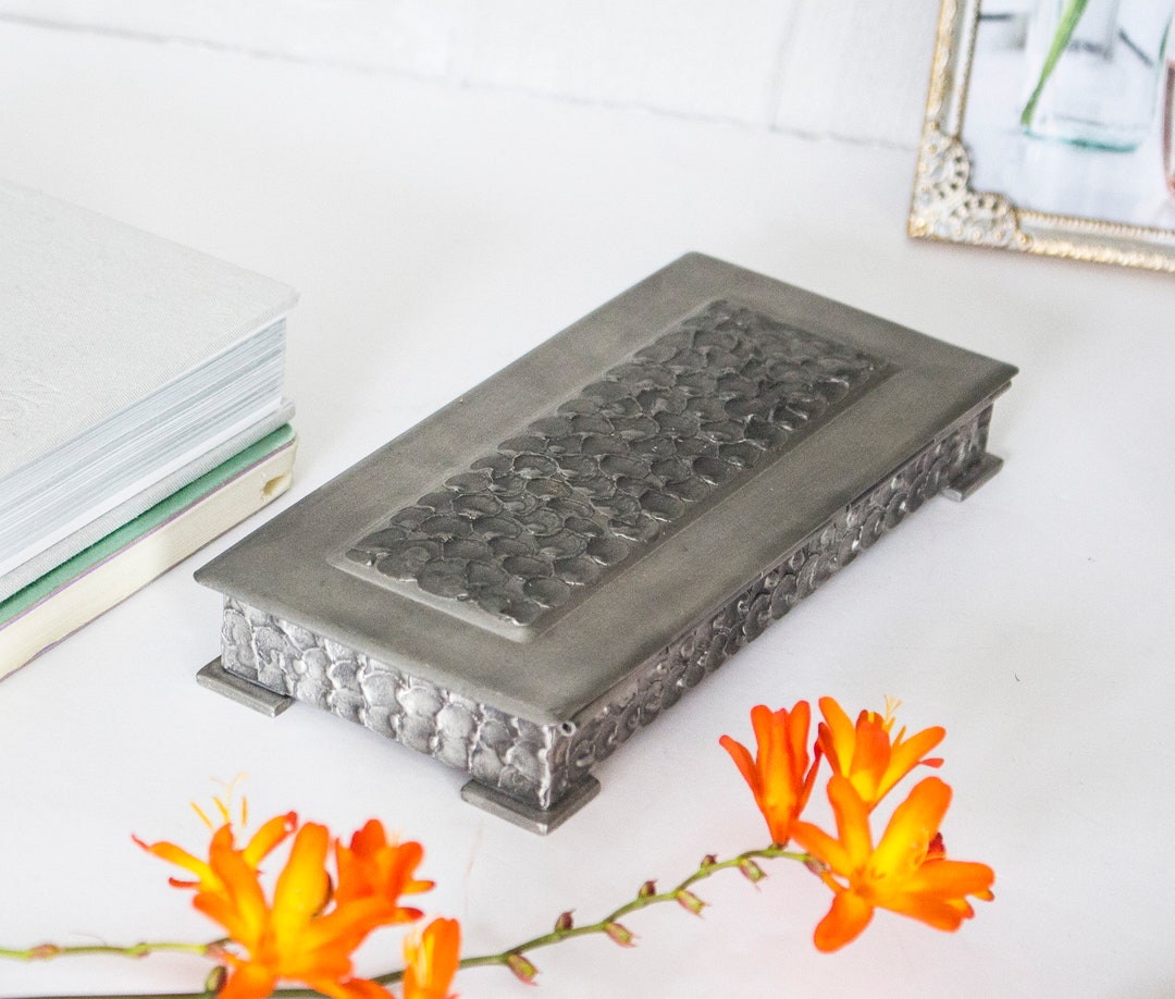 Vintage Pewter Cigar Box Made in Norway Art Nouveau Style - Etsy