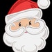 Santa Face Applique 2 Styles Included Embroidery Machine Design File 3 ...