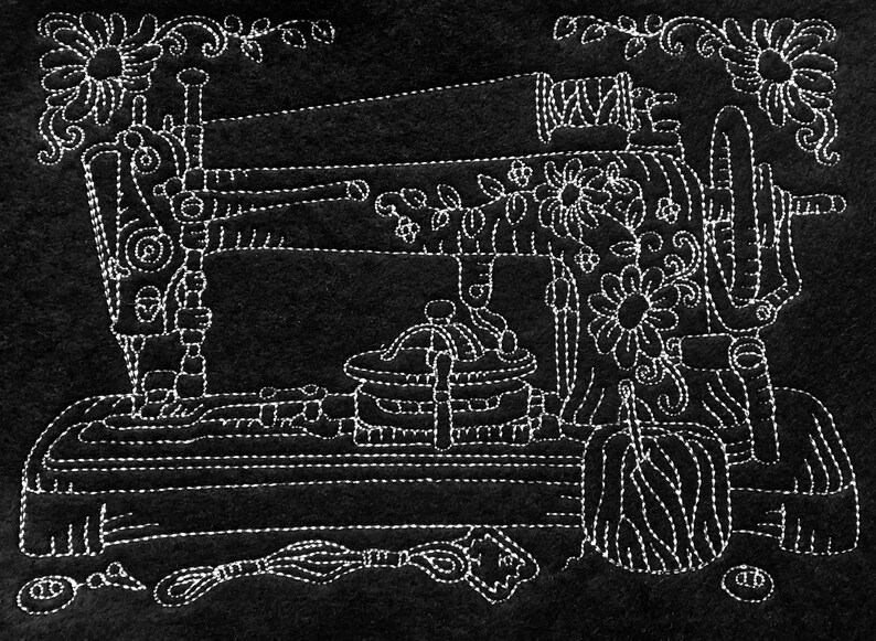 Vintage Sewing Machine Embroidery Machine Design File Digital - Etsy