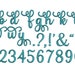 Alyssa Script Machine Embroidery Font Alphabet Design File 4 Sizes ...