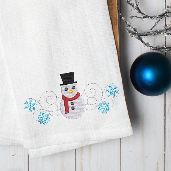 Snowman Face Embroidery - Etsy