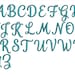 Alyssa Script Machine Embroidery Font Alphabet Design File 4 Sizes ...