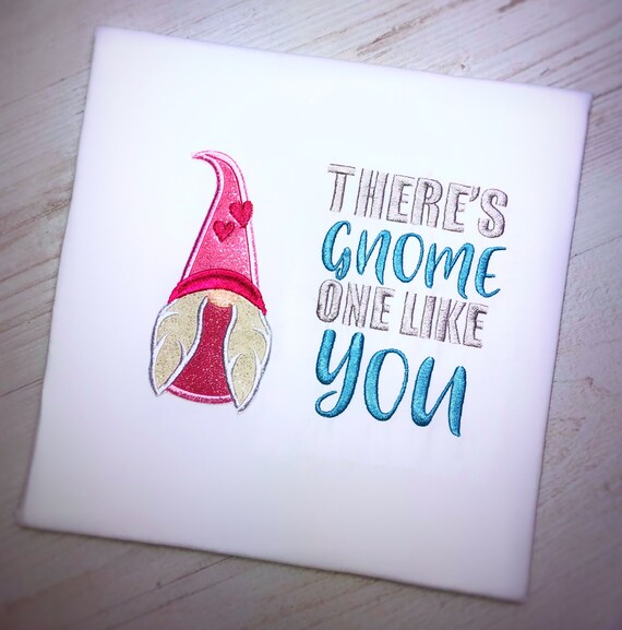 There's Gnome One Like You Valentines Female Gnome - Etsy