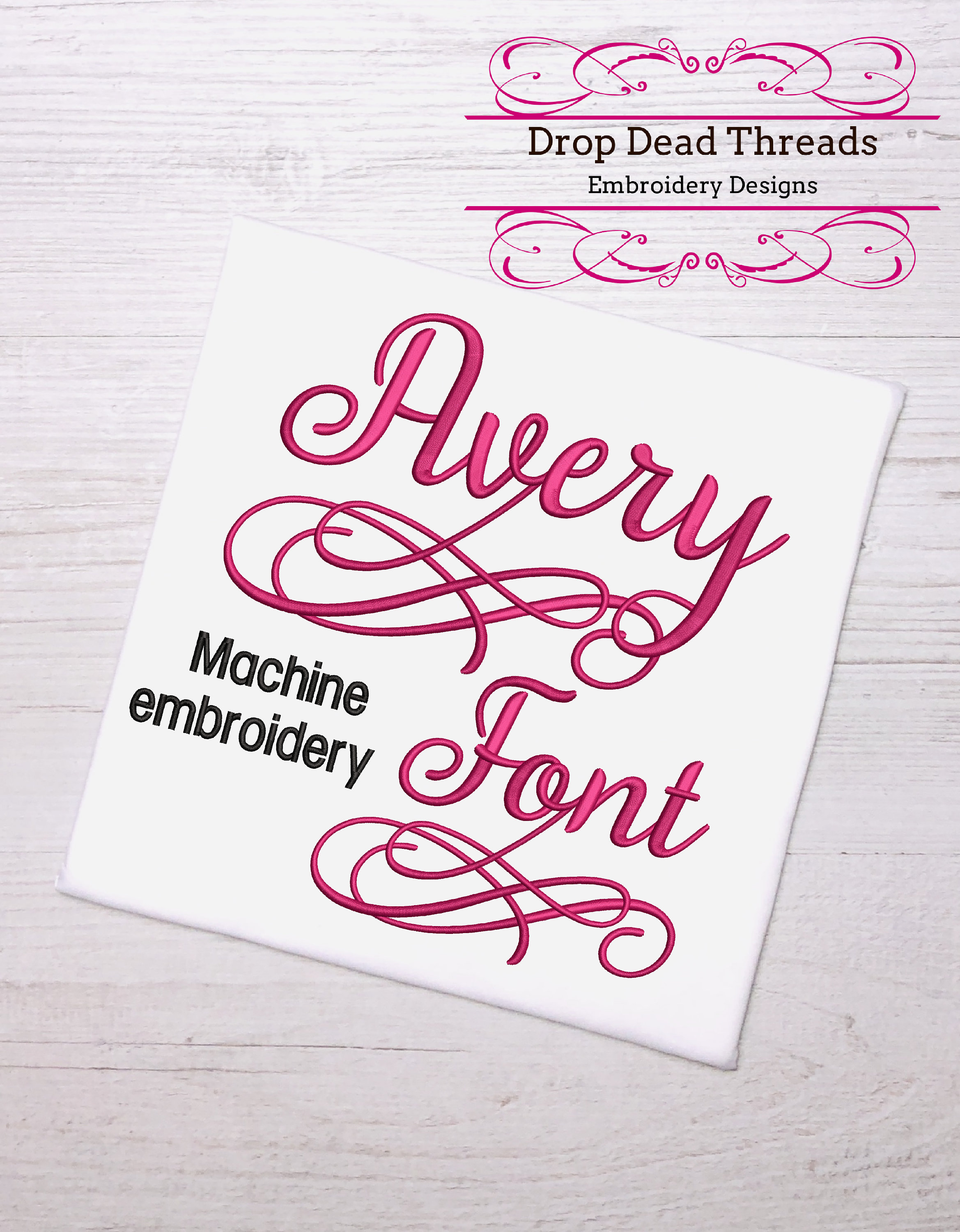 Avery Script Machine Embroidery Font Alphabet Design File 4 - Etsy