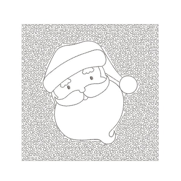 Santa Face Quilt Block - Etsy