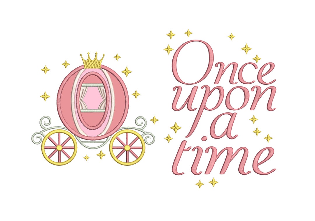 Princess Once Upon a Time Reading Cushion Book Pocket Pillow Embroidery ...