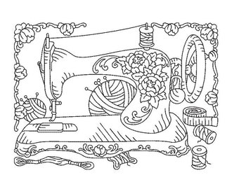 Vintage Sewing Machine Embroidery Machine Design File Digital | Etsy