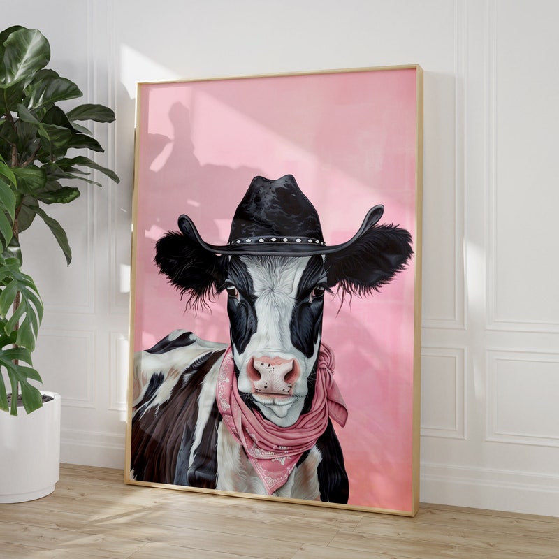 Preppy Cow Print - Etsy