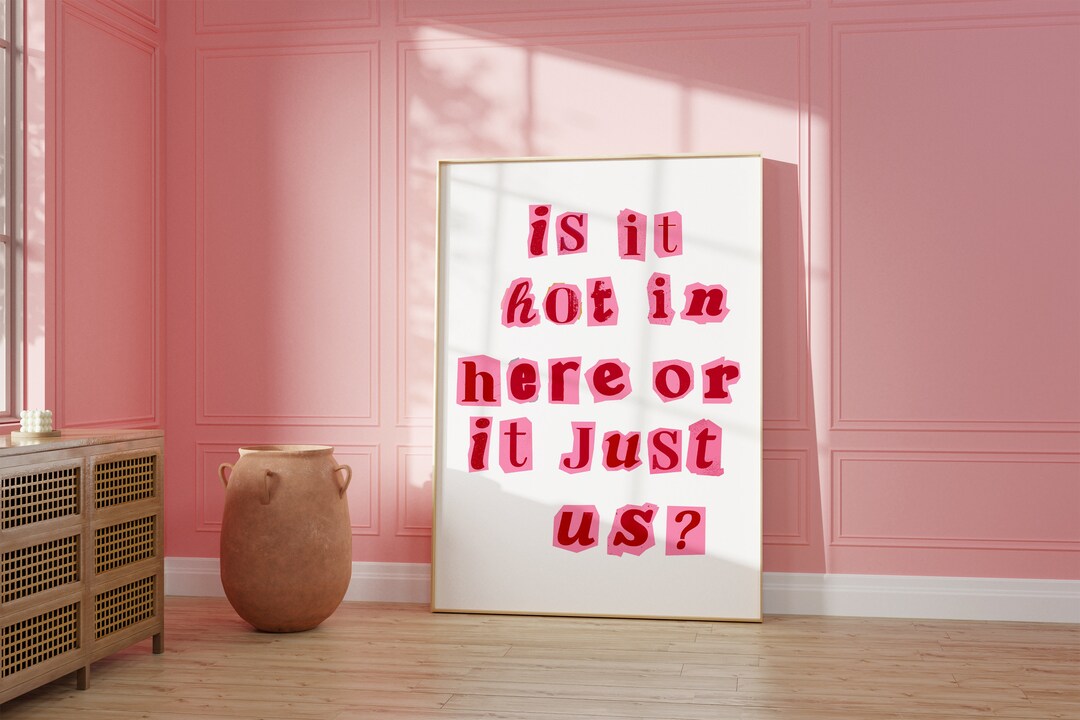 Trendy Pink Scrapbook Typography Funny Print, Funny Quote for College ...