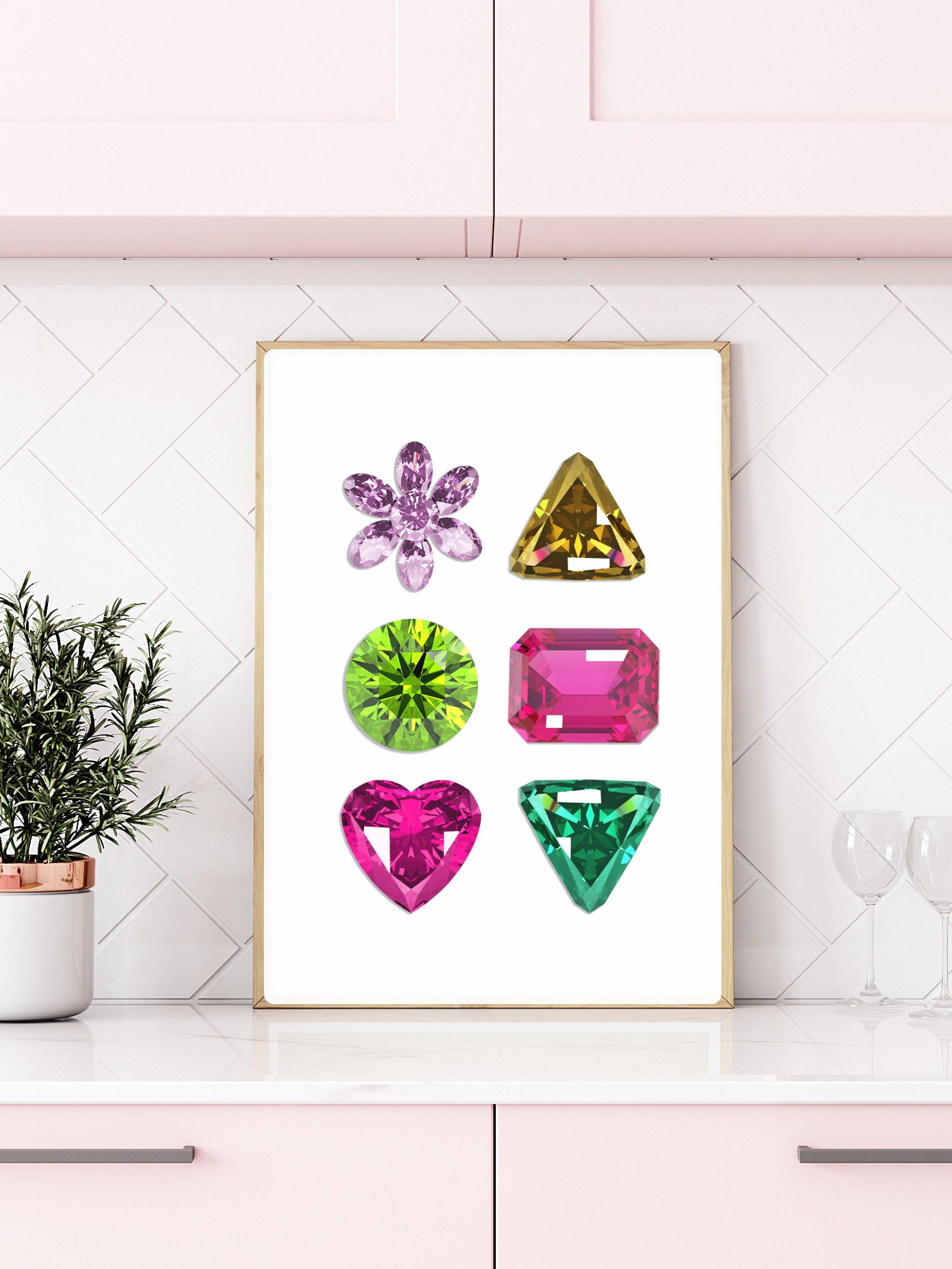 Y2K Gems Decor, Maximalist Wall Art, Eclectic Prints, Princess ...