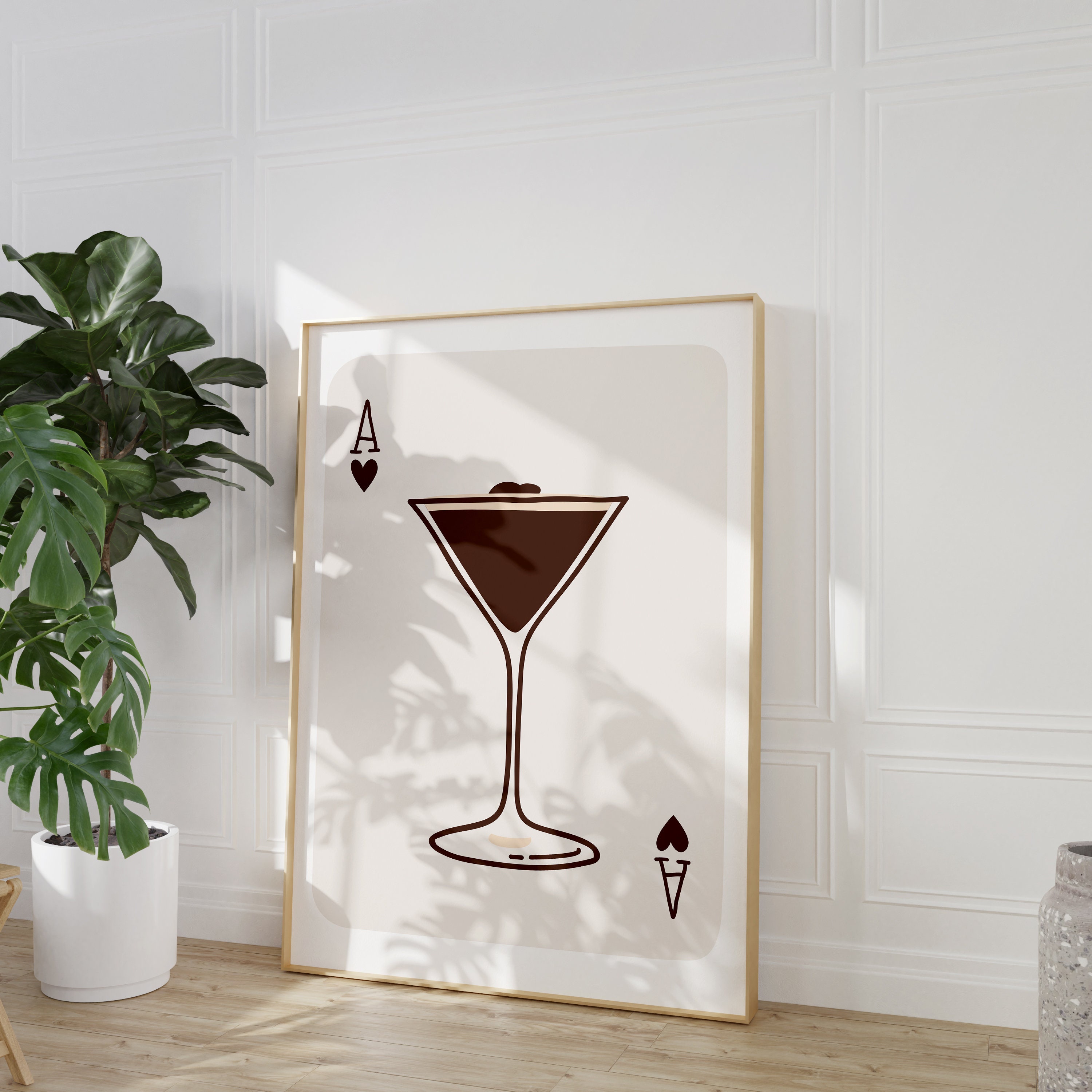 Espresso Martini Wall Art Print Minimalist Espresso Martini, Dorm Decor ...