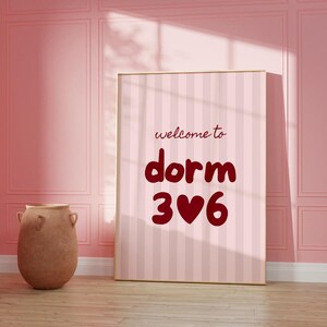 Custom Dorm Welcome Sign, Cute Decor Decor Preppy Aesthetic Welcome to ...