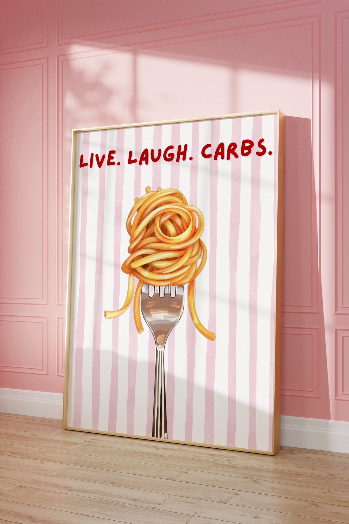Retro Pasta Print: Kitchen Wall Art, Yes Chef (digital Download) - Etsy